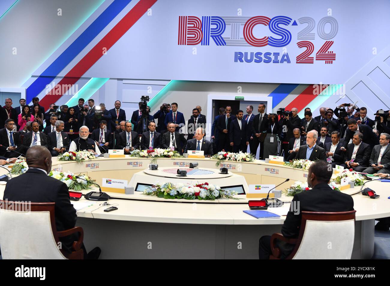 23 October 2024 Kazan, Russia The Brics summit was attended by leaders ...