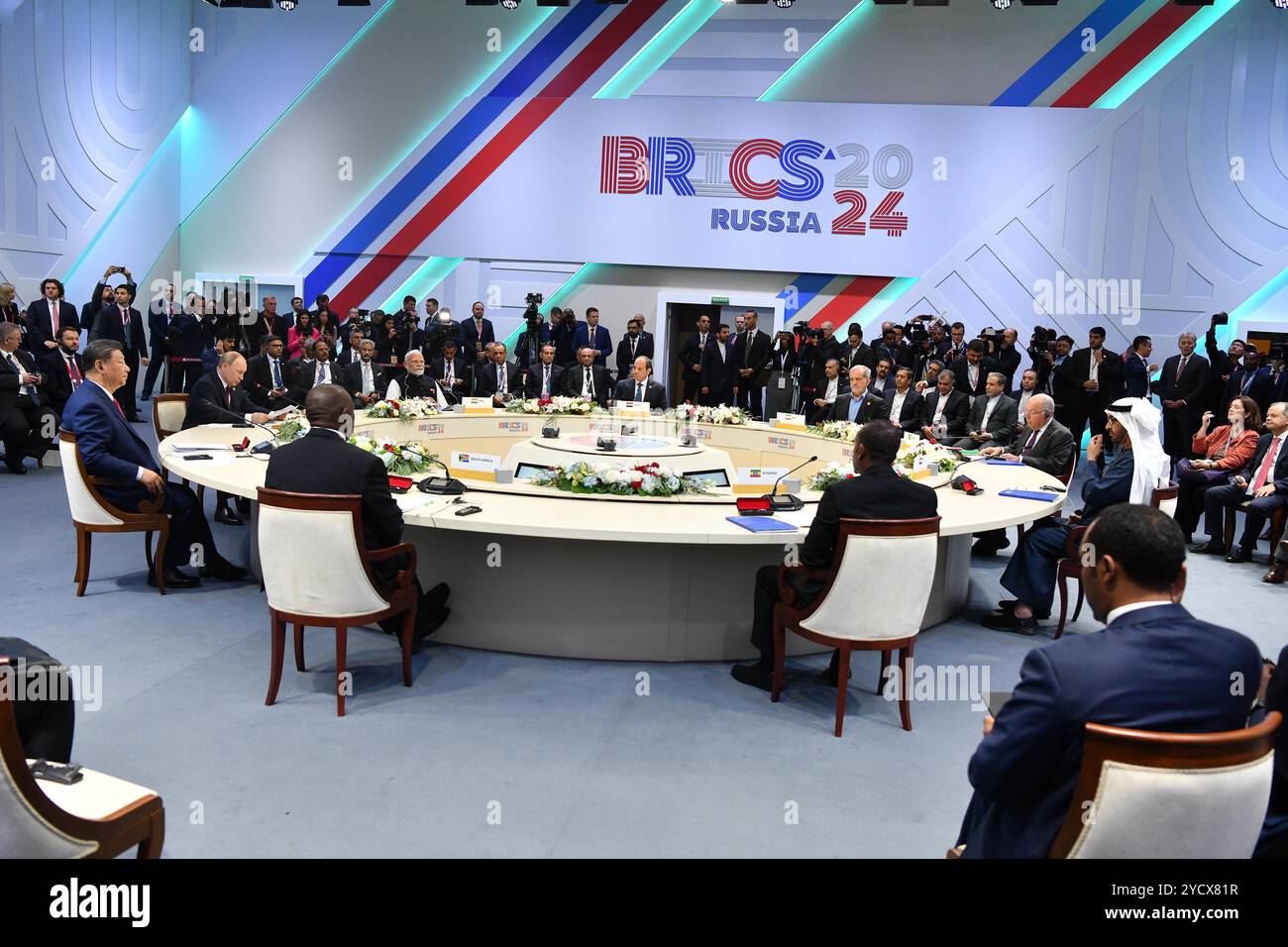 23 October 2024 Kazan, Russia The Brics summit was attended by leaders ...
