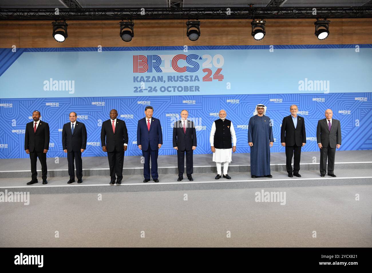 23 October 2024 Kazan, Russia The Brics summit was attended by leaders ...