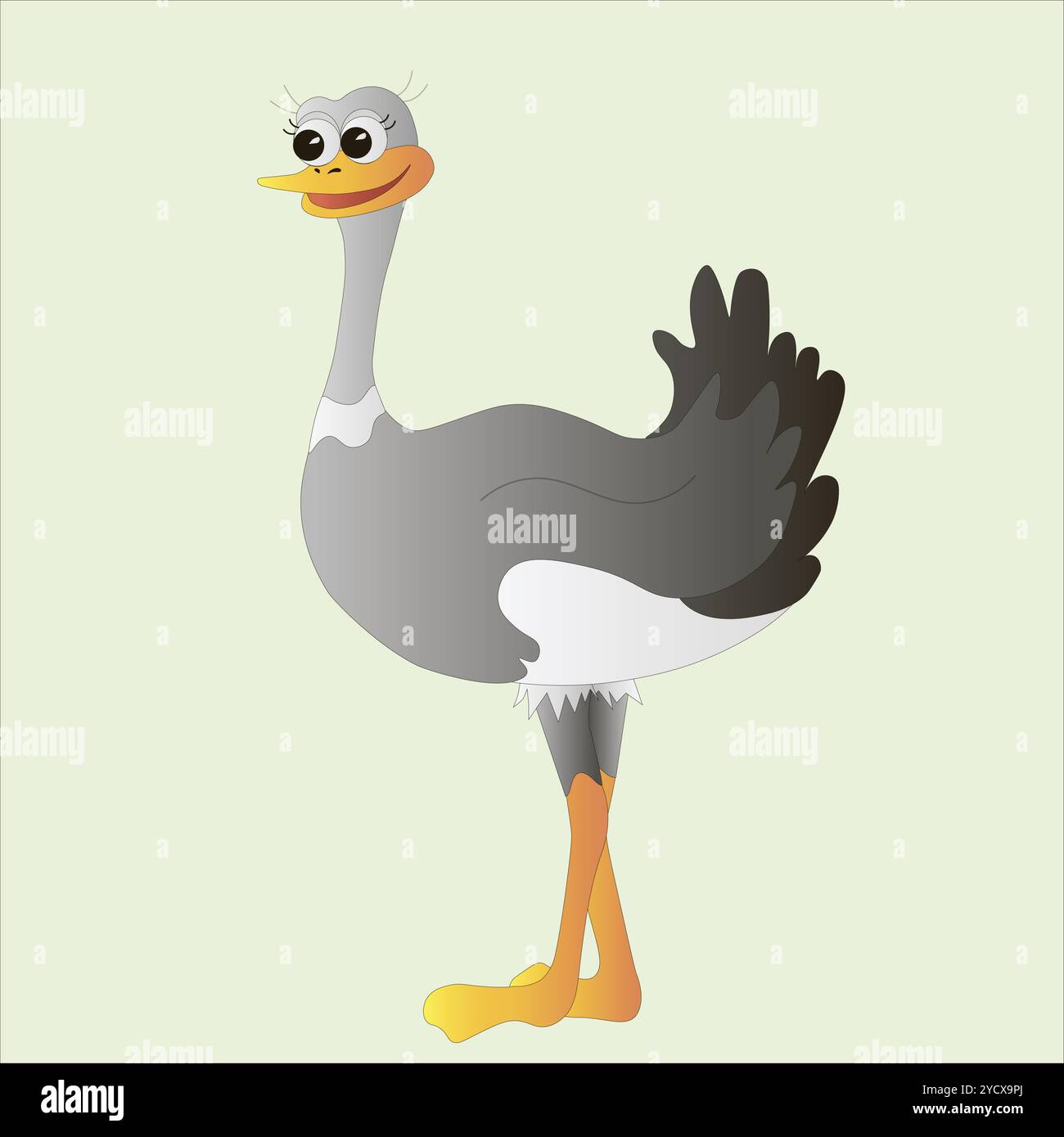 Cartoon ostrich hi-res stock photography and images - Alamy