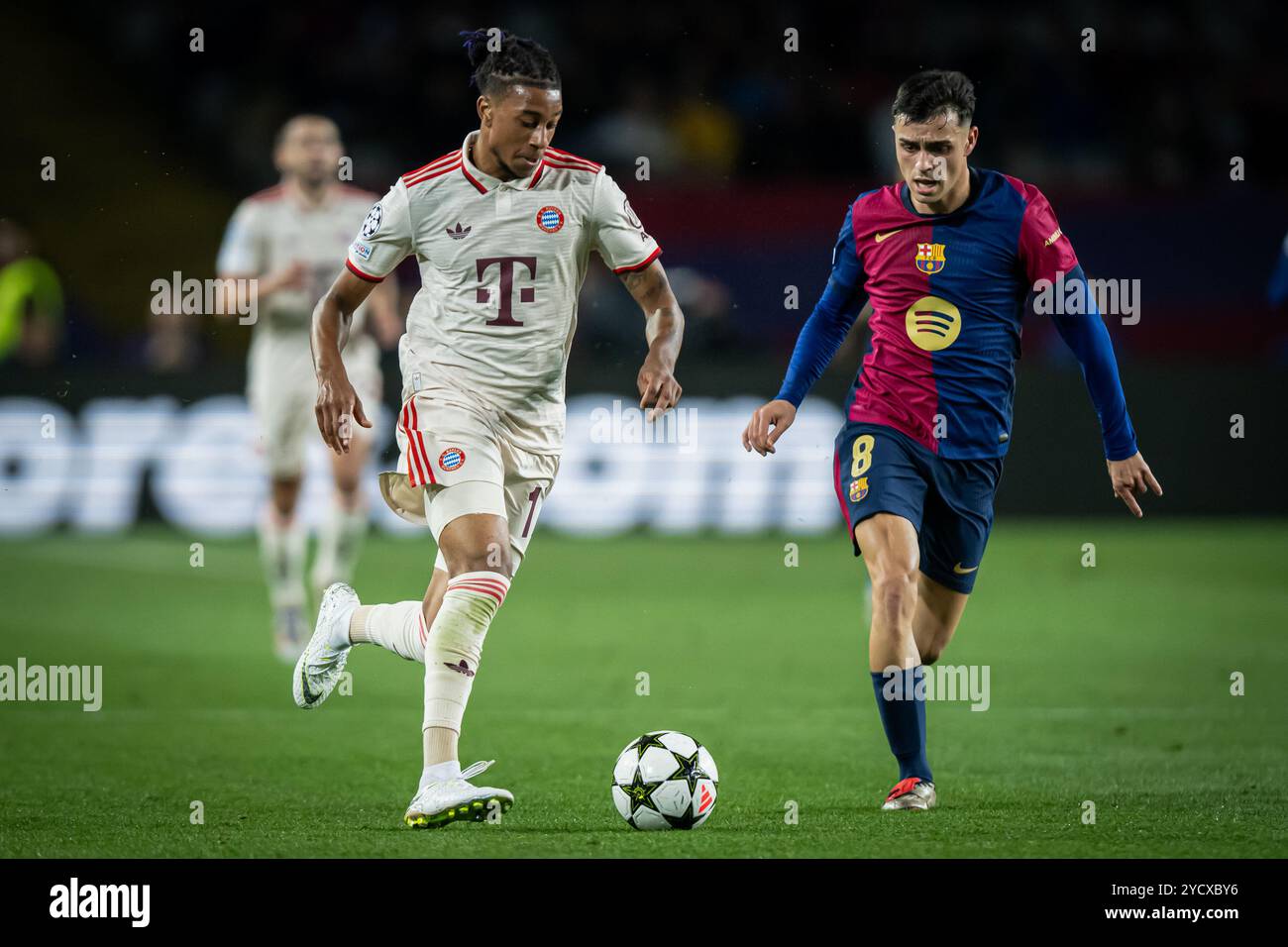 Michael Olise (FC Bayern Munich) seen in action during a UEFA Champions ...
