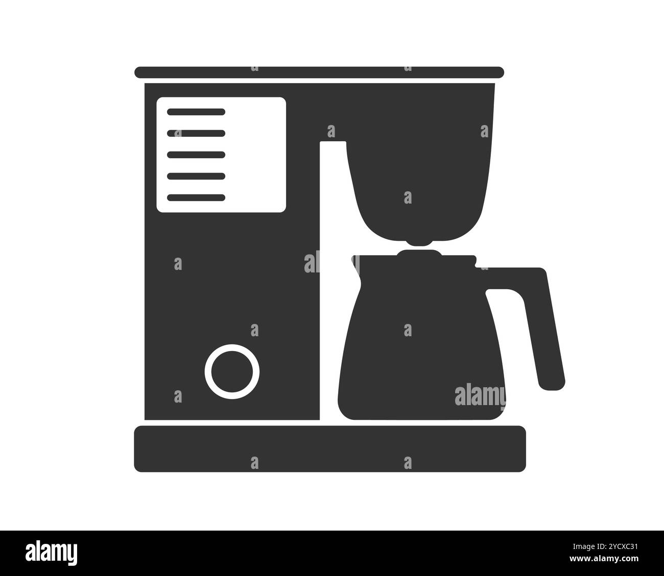 Coffee maker icon symbol. Coffee machine logo sign. Vector illustration ...