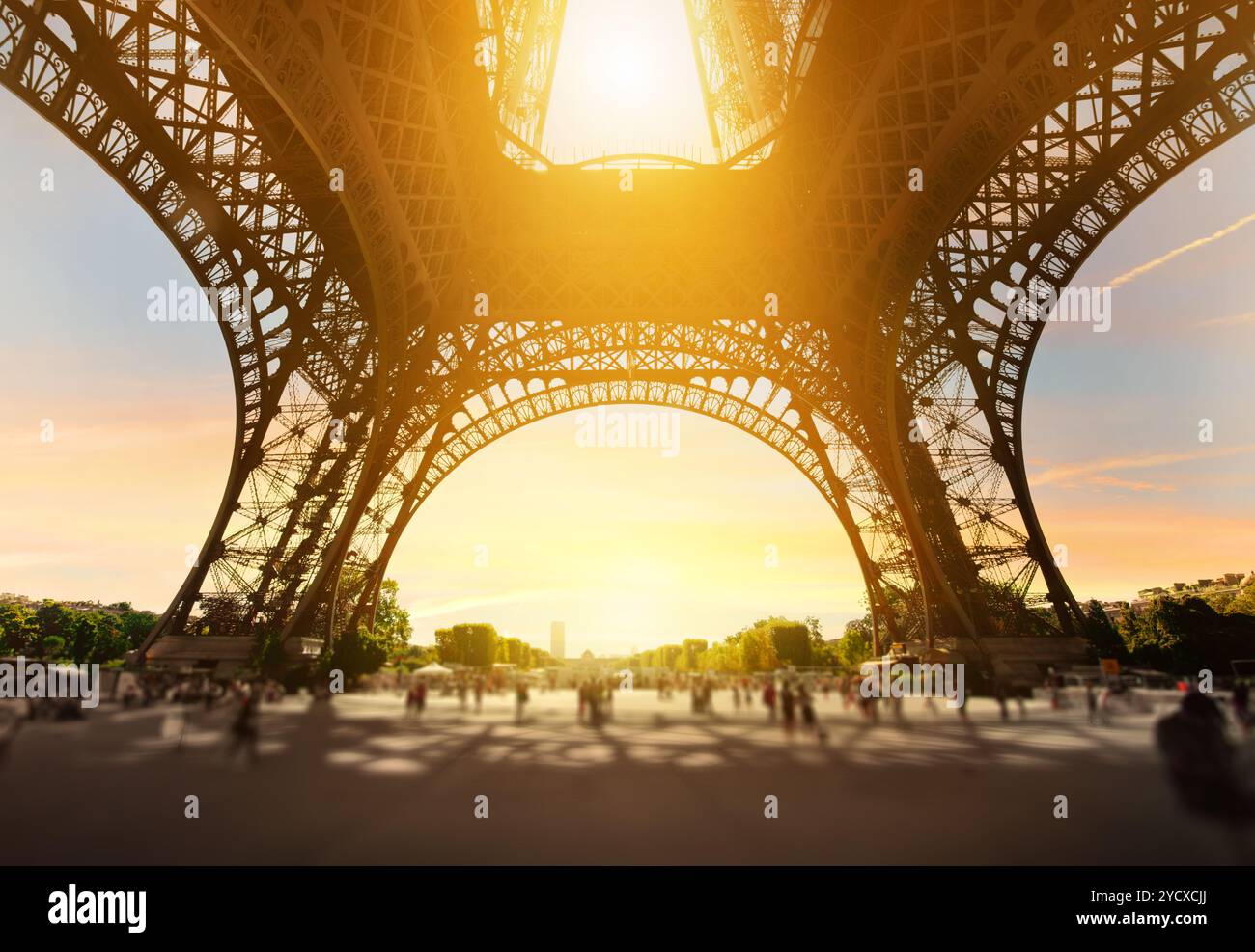 Inside eiffel tower hi-res stock photography and images - Alamy