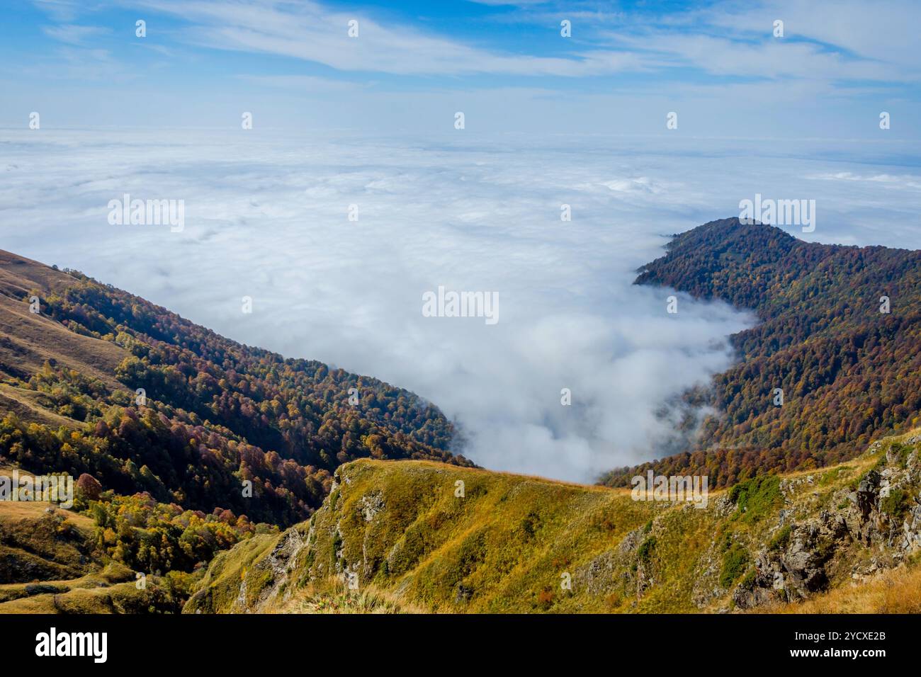 Clouds over mountains nature scene hi-res stock photography and images ...