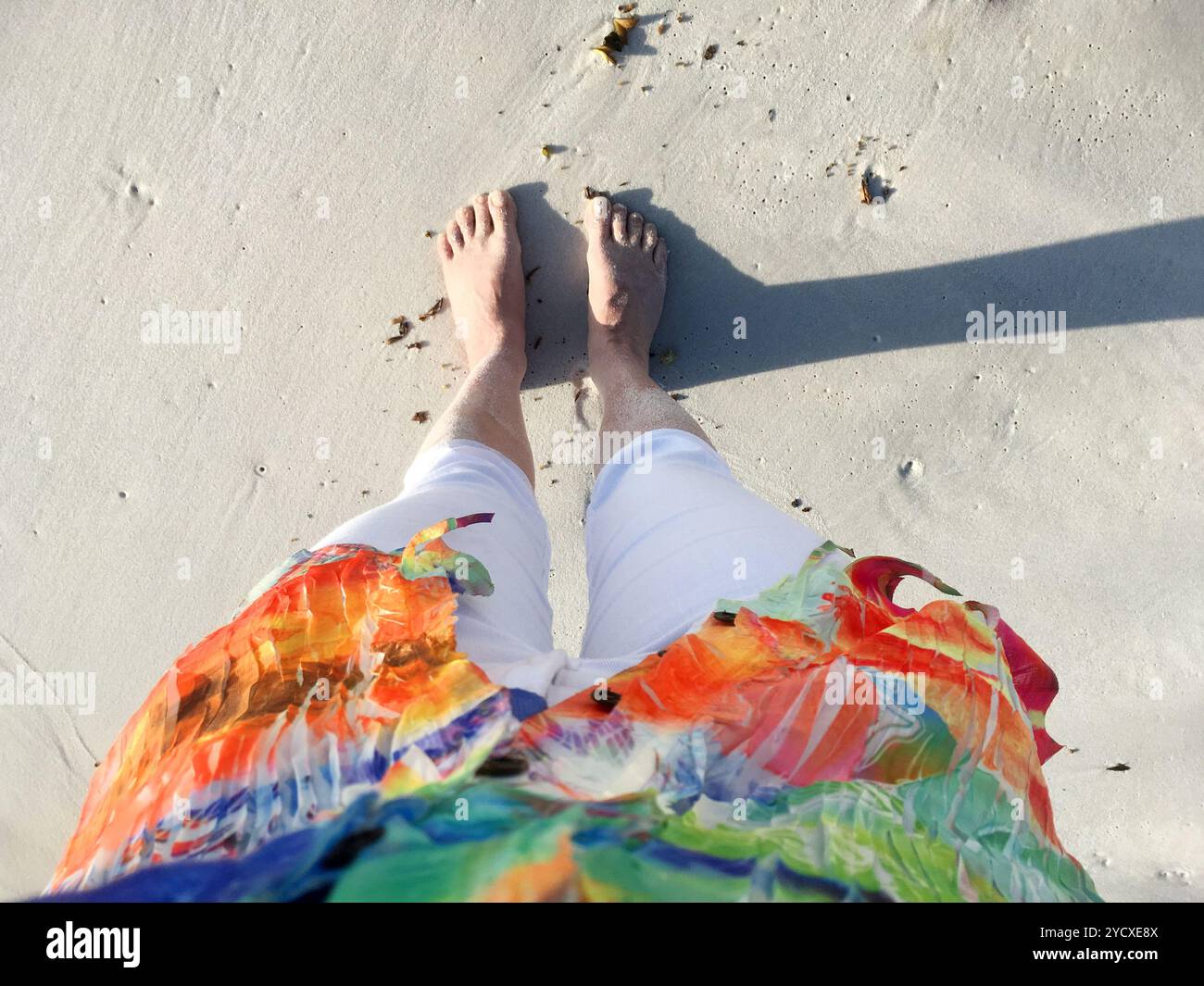 Sandy feet on the beach Stock Photo - Alamy