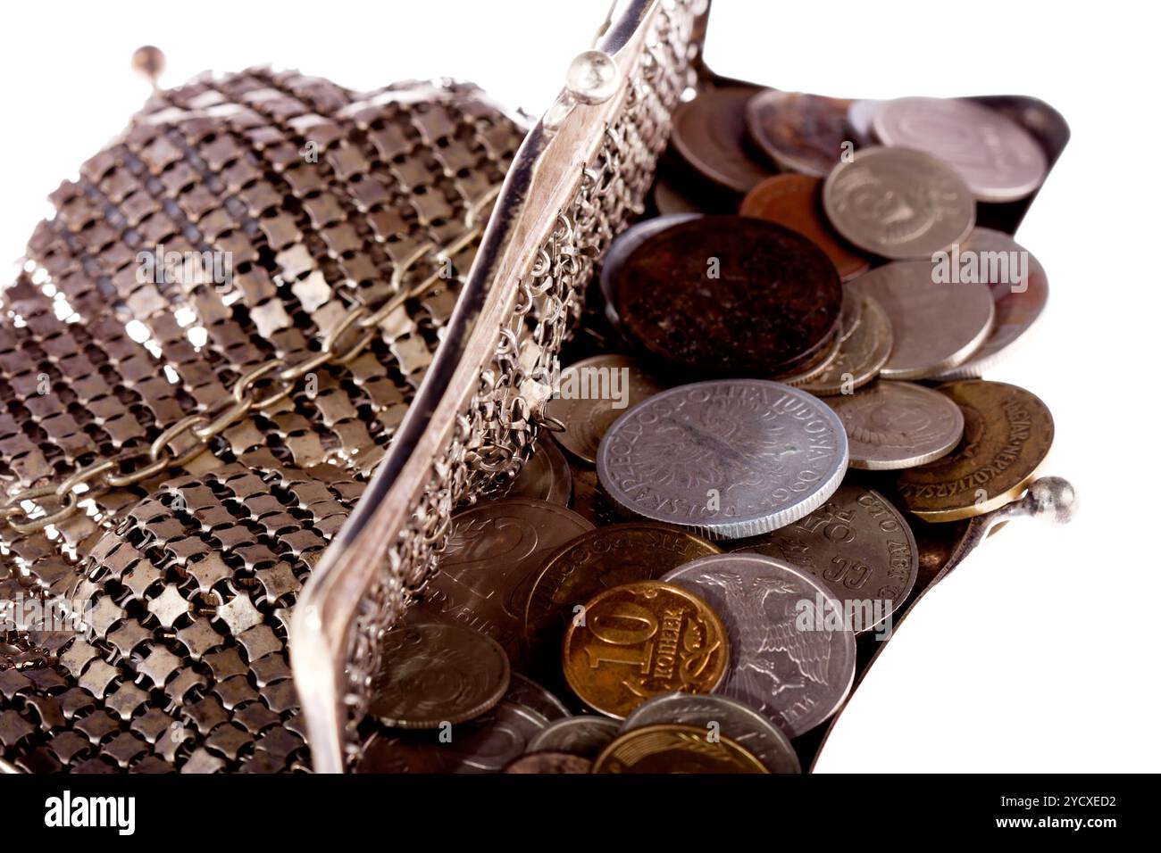 Pouch of gold coins hi-res stock photography and images - Alamy