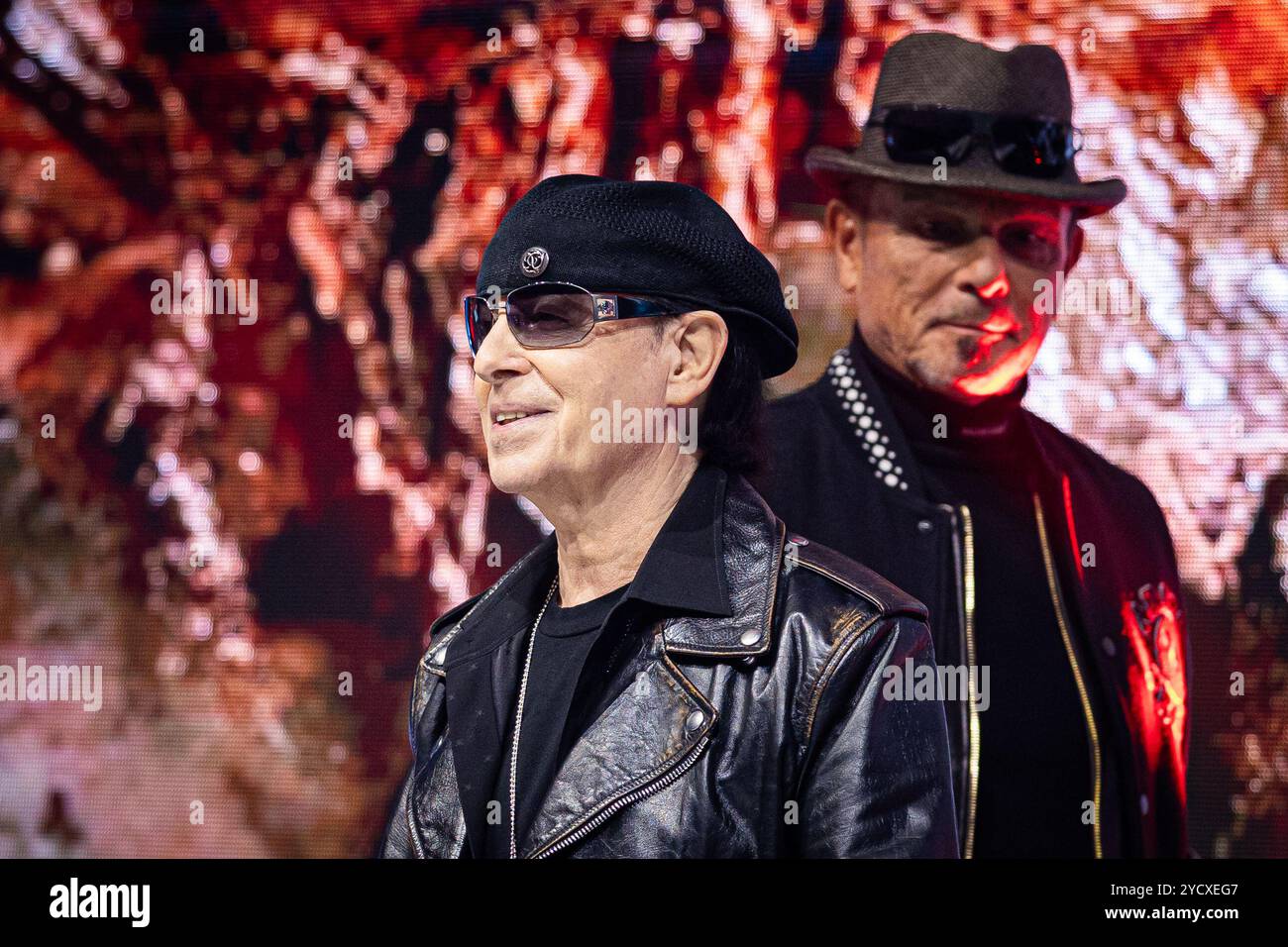 Hanover, Germany. 24th Oct, 2024. Klaus Meine (l) and Rudolf Schenker ...