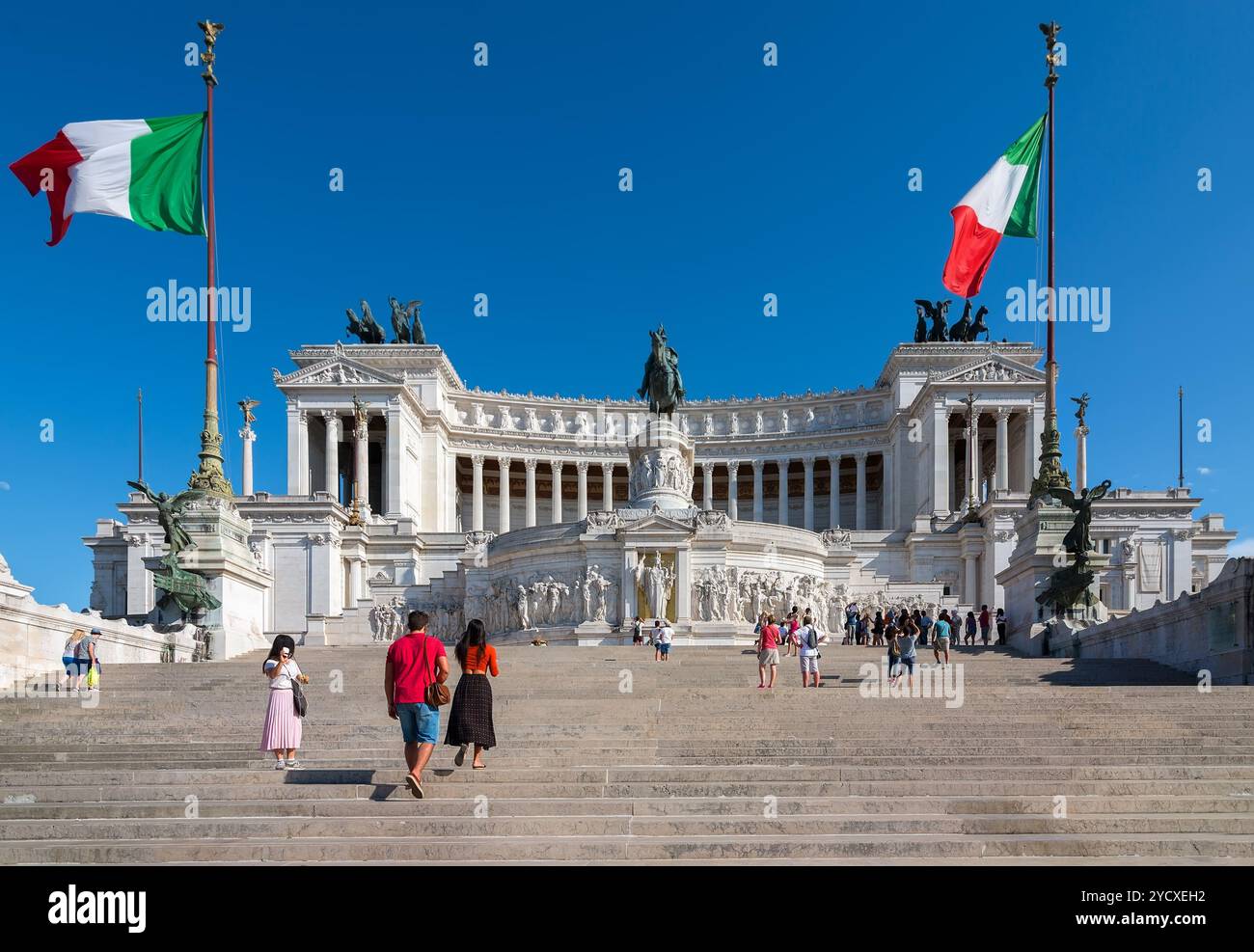 Piazza Venezia, Rome Stock Photo - Alamy