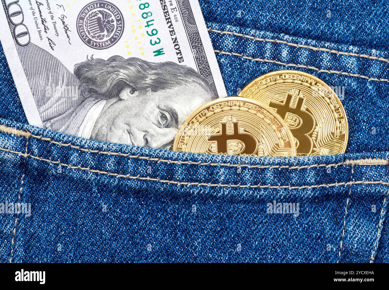 Bitcoin jeans hi-res stock photography and images - Alamy
