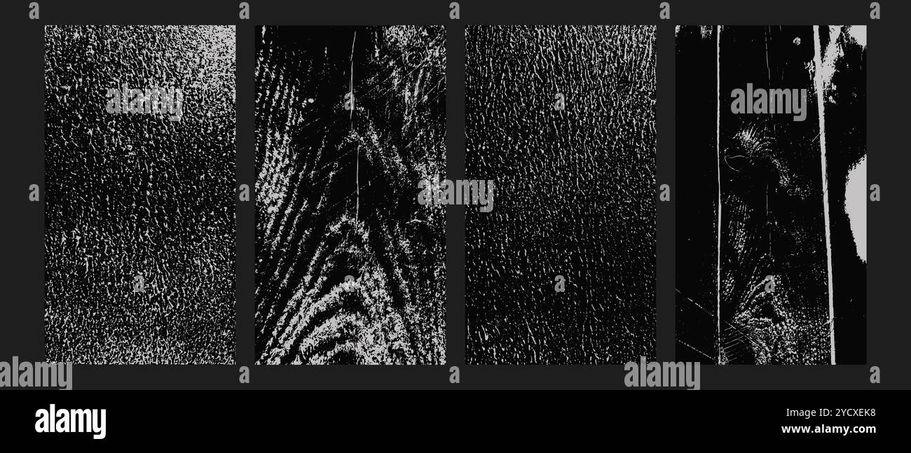 Collection of grunge overlay textures. Noise backgrounds. Vector ...