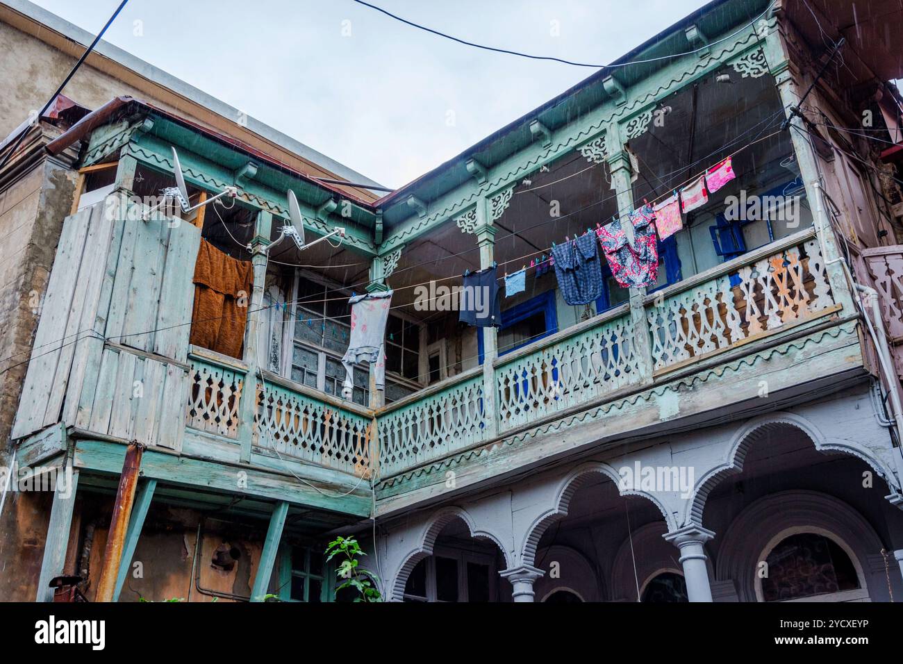 Georgian balcony terrace hi-res stock photography and images - Alamy