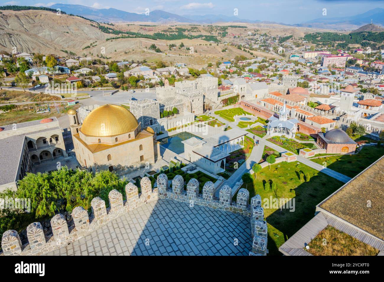 Sapara monastery and golden dome, Georgia Stock Photo - Alamy