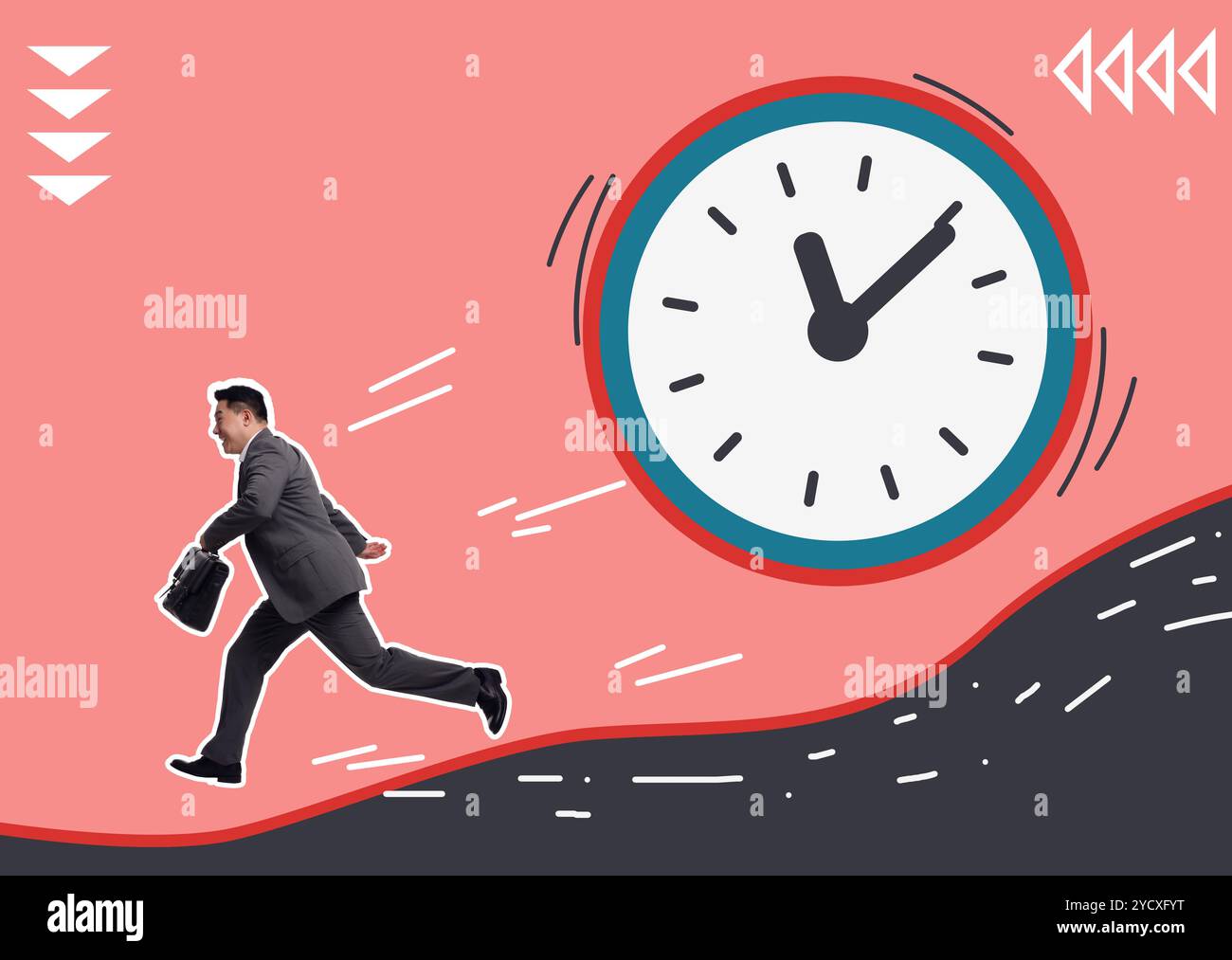 Businessman running away from hi-res stock photography and images - Alamy