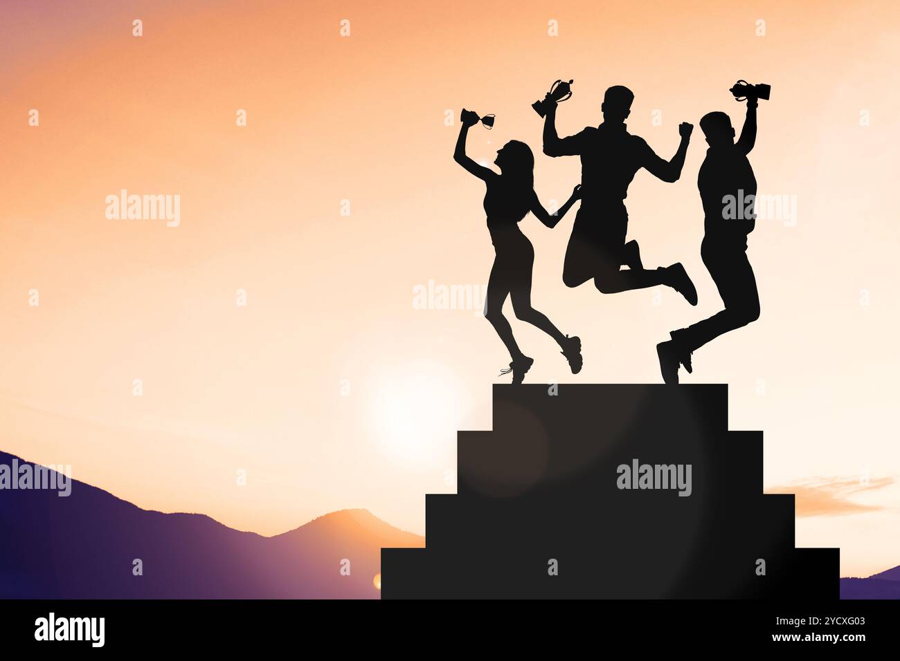 Hiking trophy hi-res stock photography and images - Alamy
