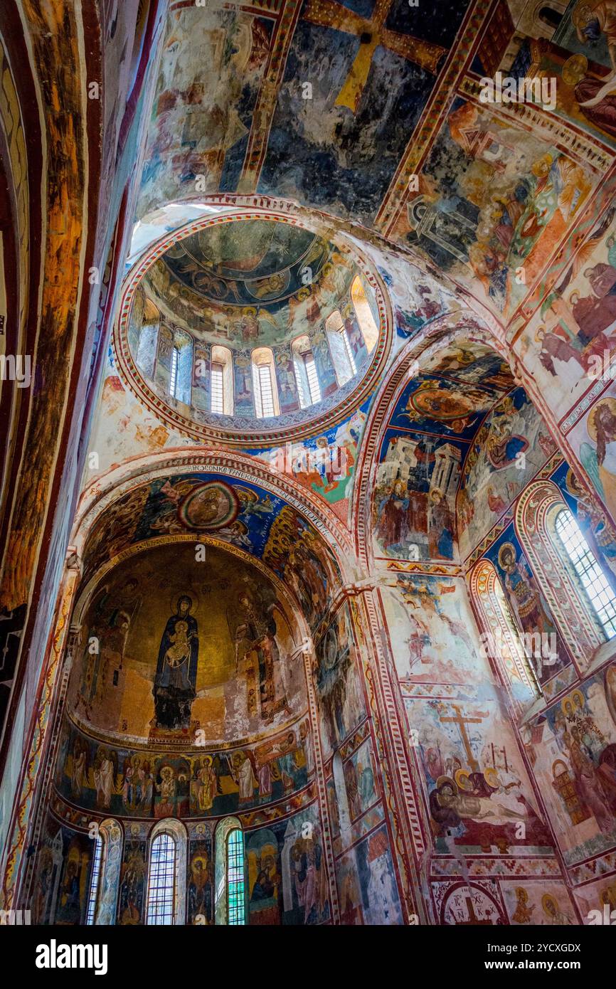 Interior and ceiling of Gelati monastery, Georgia Stock Photo - Alamy