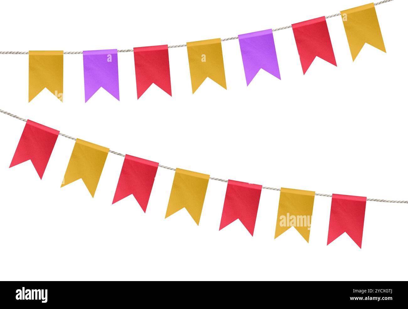 Garland flags on bright hi-res stock photography and images - Alamy