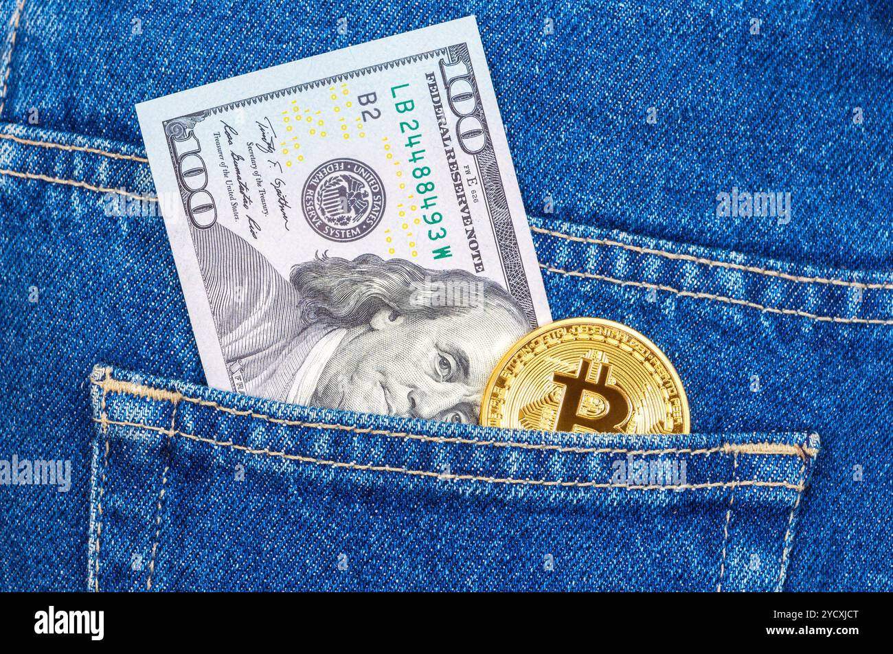 Bitcoin jeans hi-res stock photography and images - Alamy