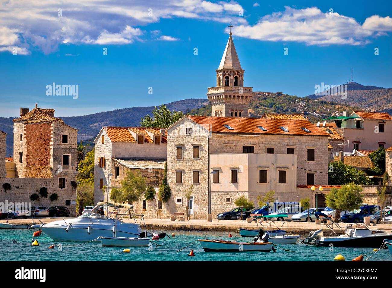 Ancient architecture and waterfront of Kastel Stafilic, Split ...