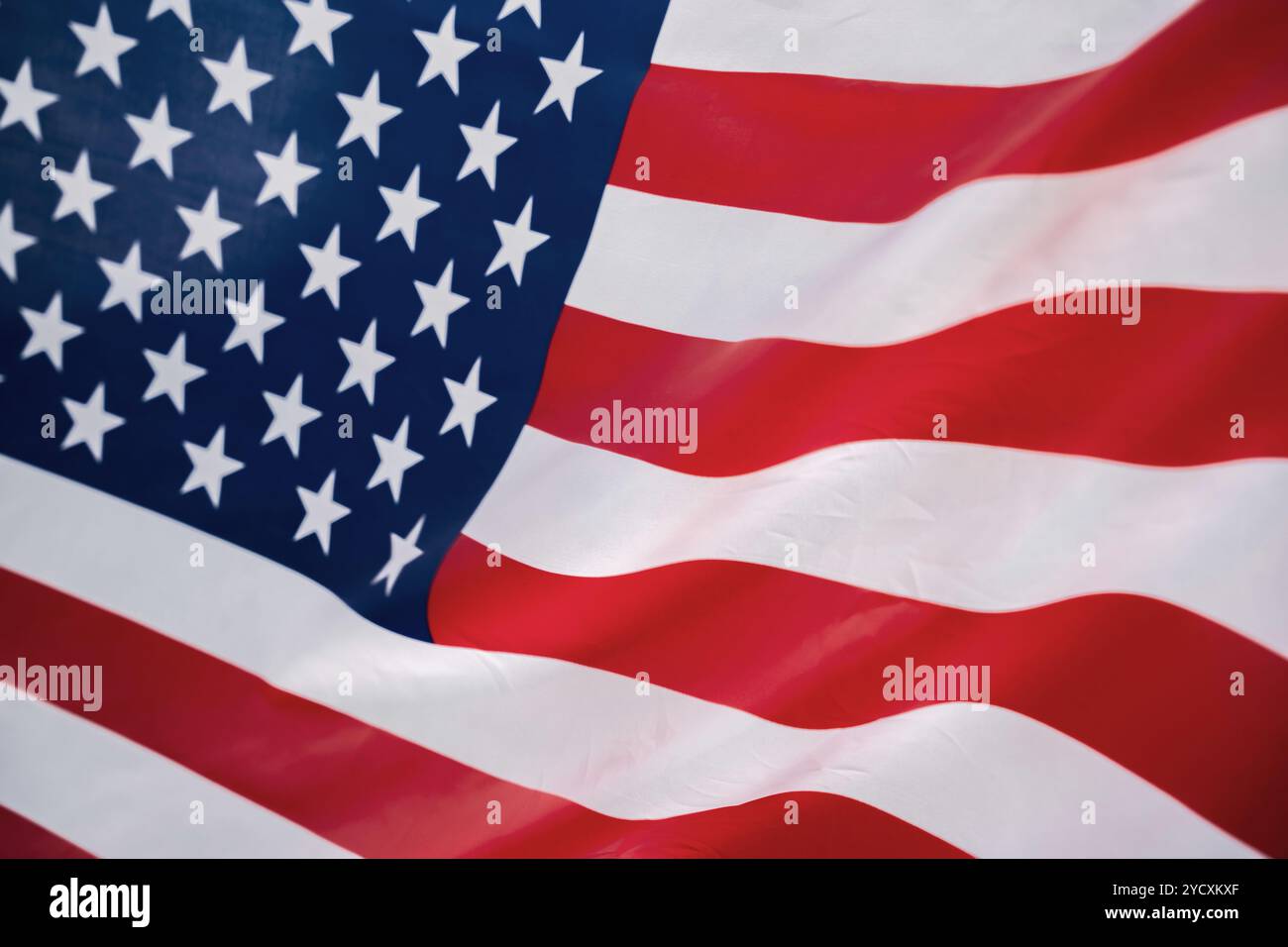The flag of the United States of America, the national symbol of the ...