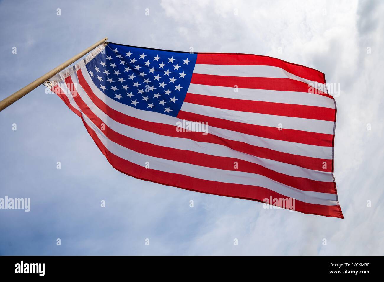The flag of the United States of America, the national symbol of the ...