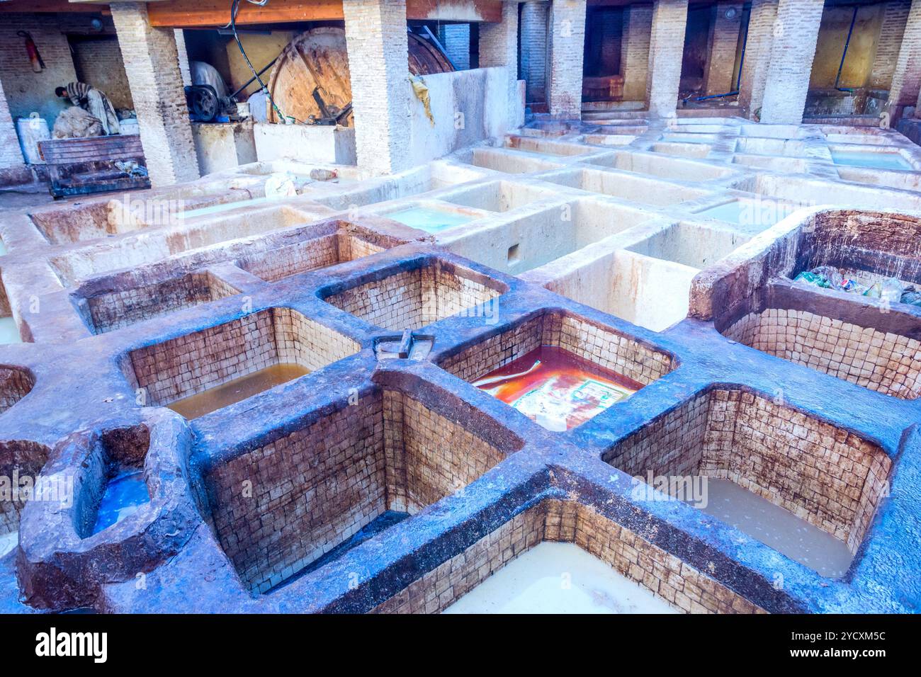 Tannery pools leather production hi-res stock photography and images - Alamy