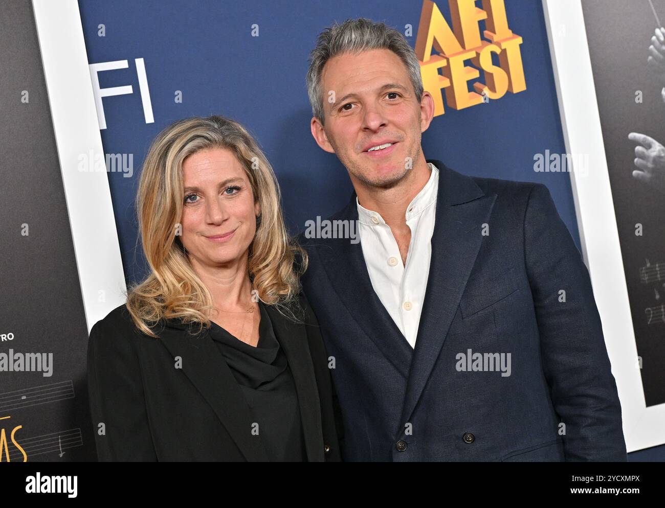 Hollywood, USA. 23rd Oct, 2024. Sara Bernstein and Justin Wilkes ...