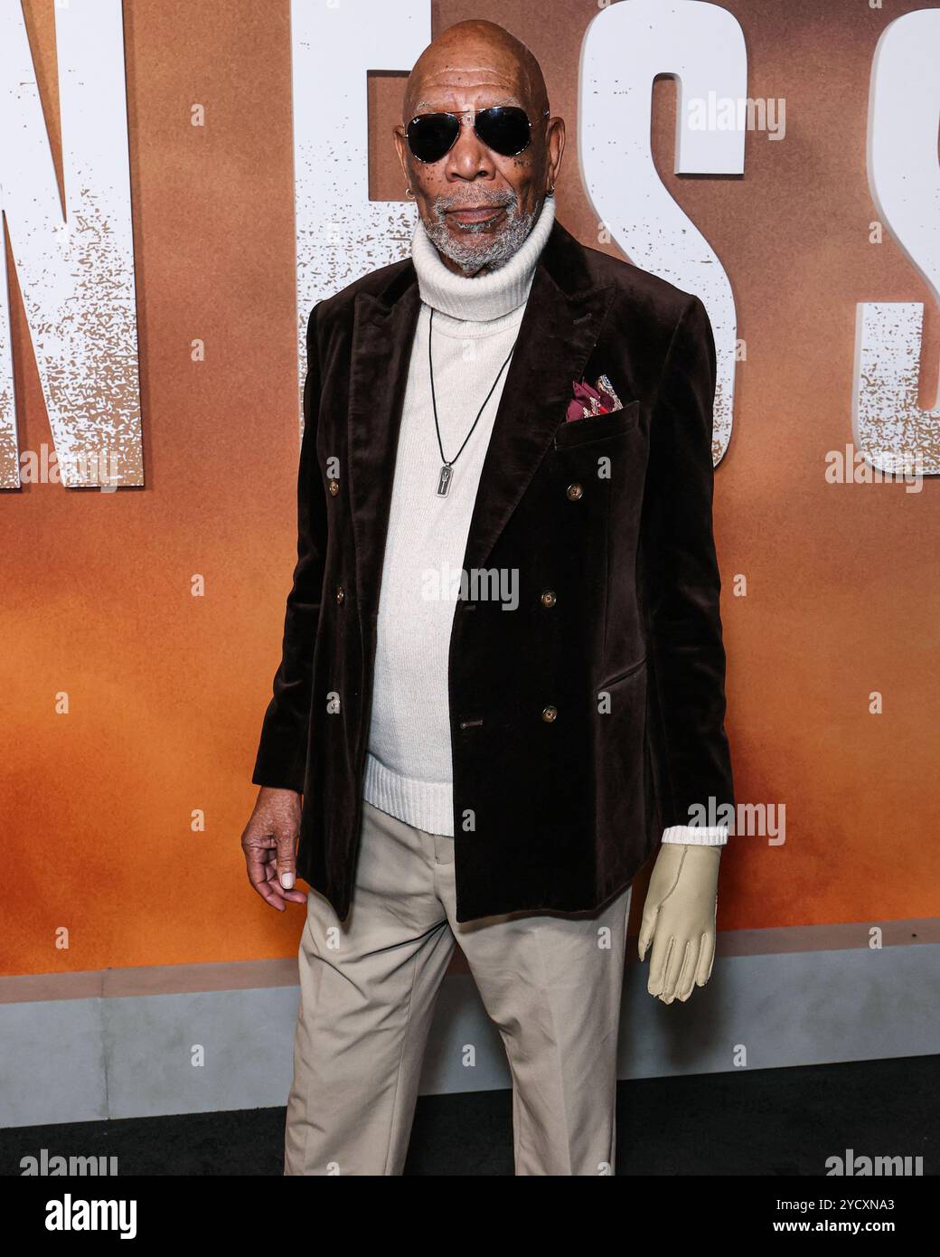 HOLLYWOOD, LOS ANGELES, CALIFORNIA, USA - OCTOBER 23: Morgan Freeman ...