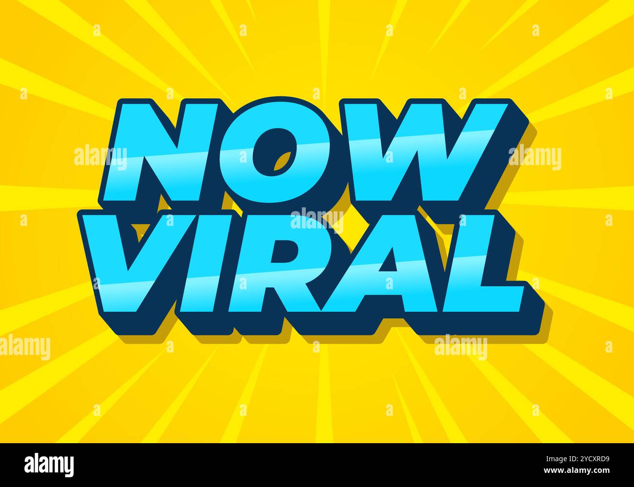 Now viral. Text effect design for social media in 3D style and modern ...