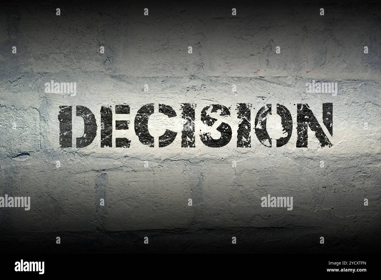 Decision word gr Stock Photo - Alamy