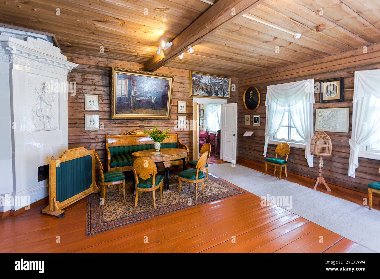 Interior of the museum Alexander Suvorov in the museum-homestead Stock ...