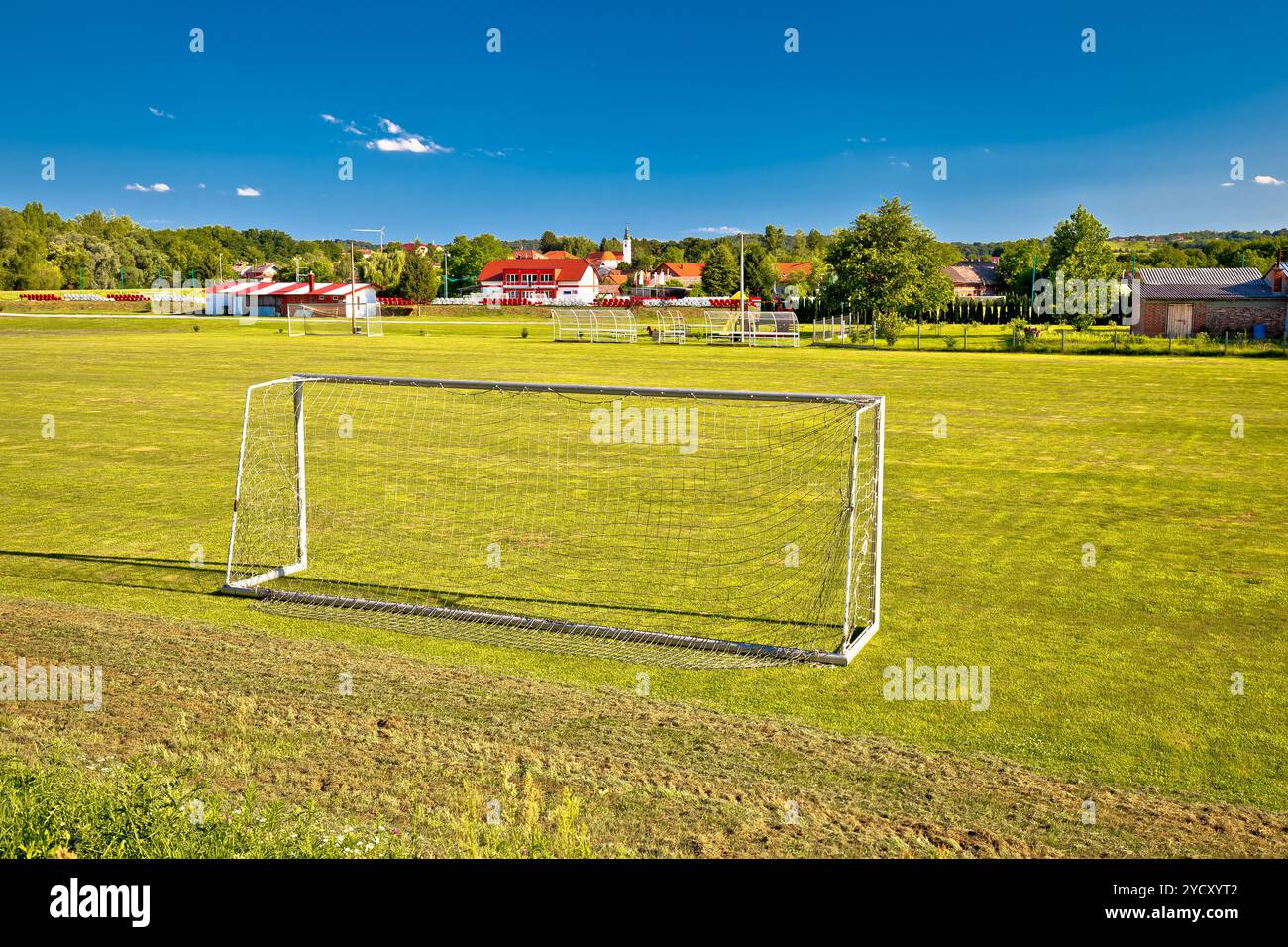 Sveti Martin na Muri village and soccer field view Stock Photo - Alamy