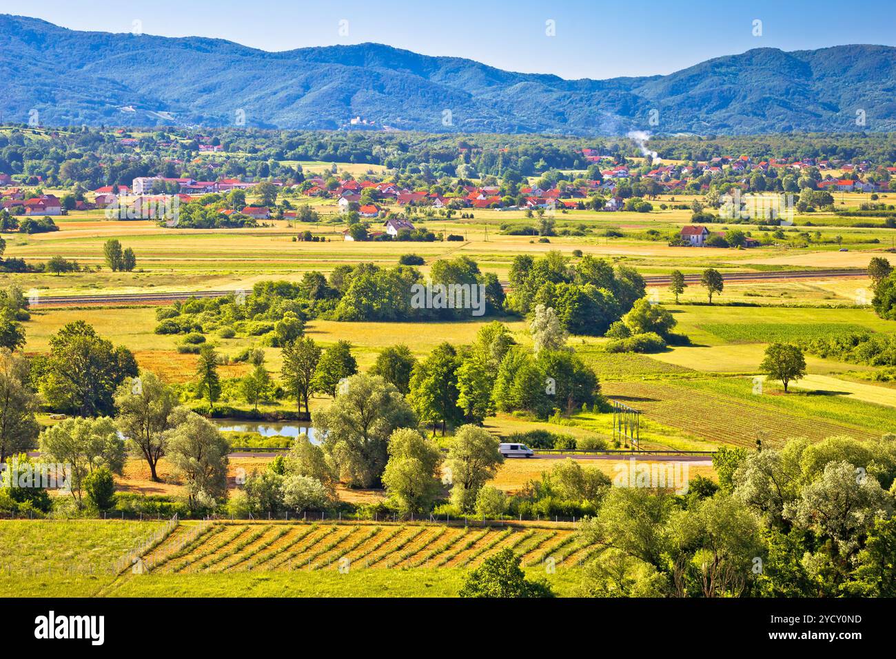 Beautiful landscape green area hi-res stock photography and images - Alamy
