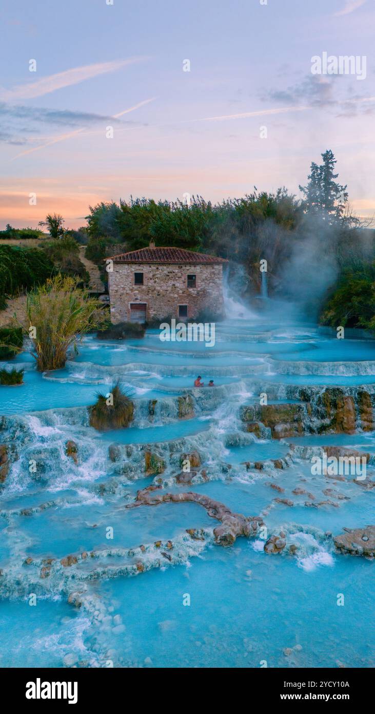 Healing waters of saturnia thermal baths hi-res stock photography and ...