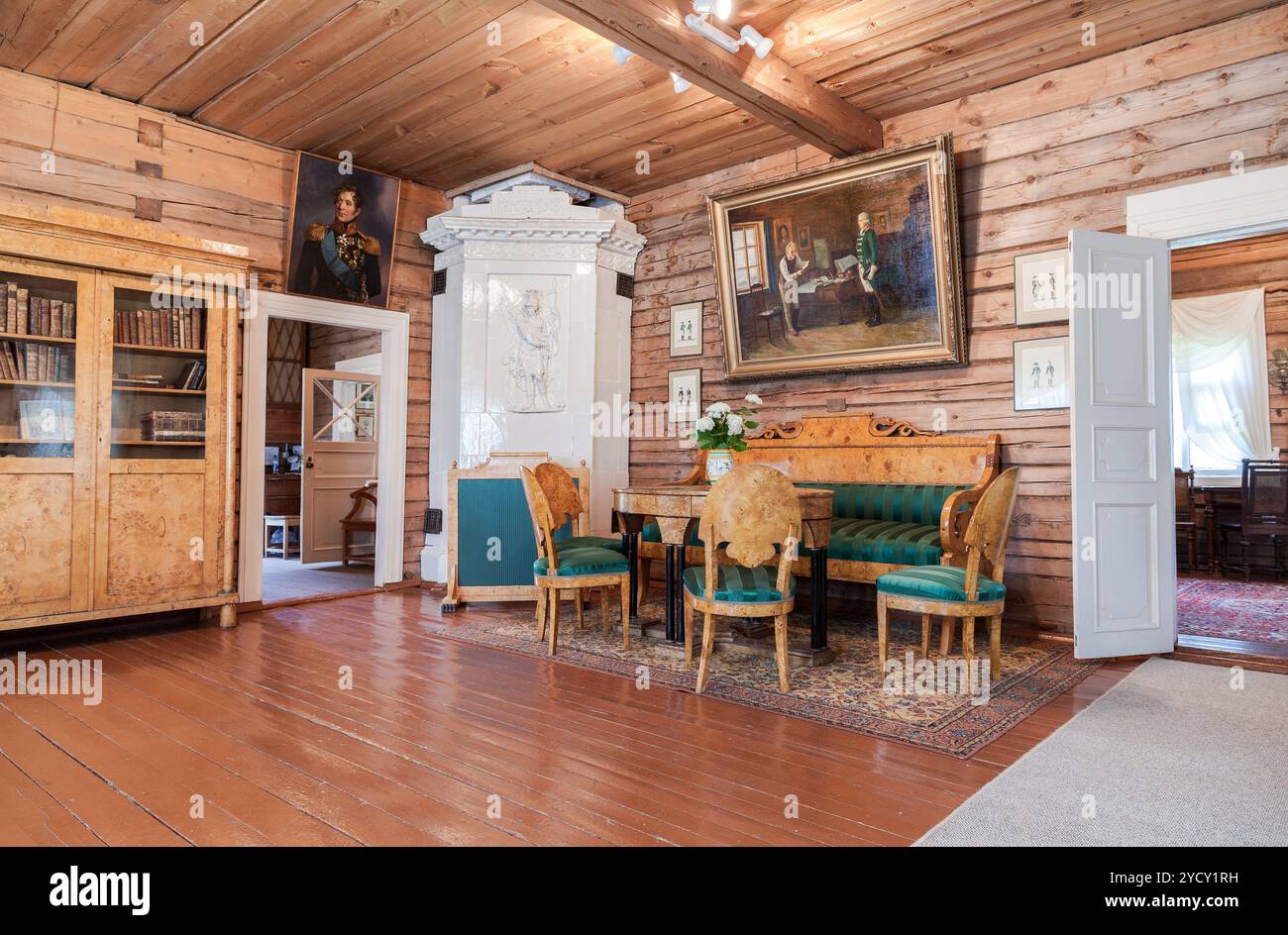 Interior of the museum Alexander Suvorov in the museum-estate Stock ...