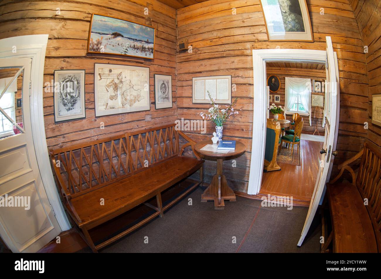 Interior of the museum Alexander Suvorov in the museum-estate Stock ...