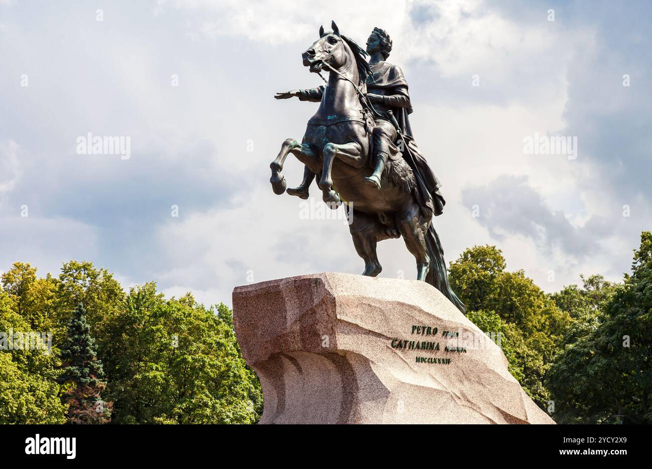 Equestrian monument of Russian emperor Peter the Great (Peter First ...
