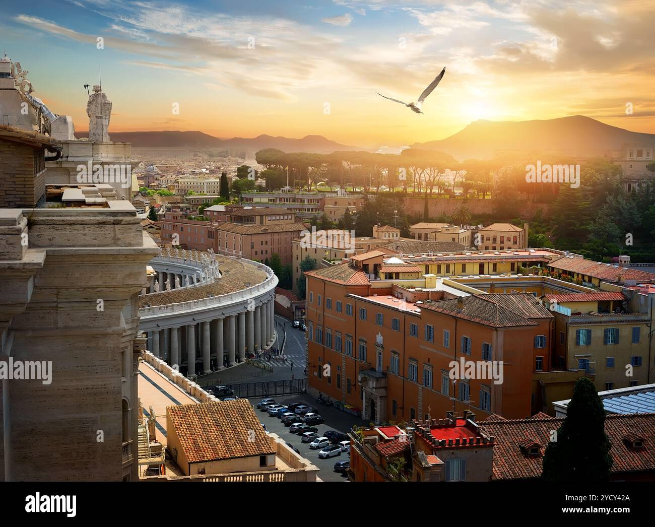 Aerial view of vatican city hi-res stock photography and images - Alamy