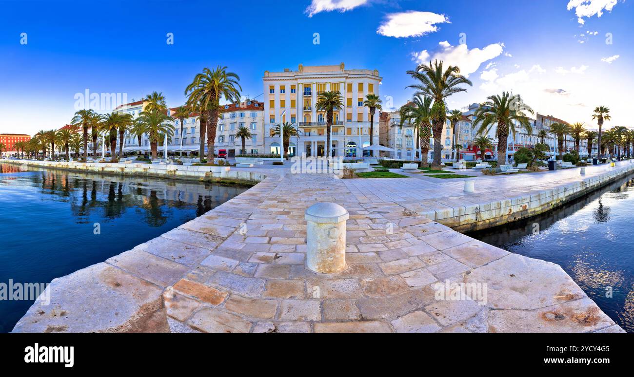 Split waterfront panoramic view from pier Stock Photo - Alamy