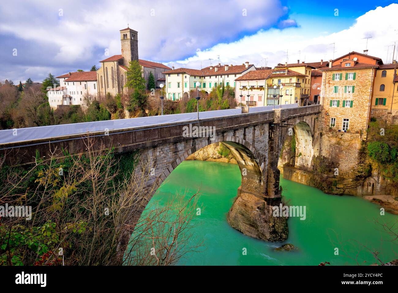 Historic italian landmarks in Cividale del Friuli, Devil's Bridge over ...
