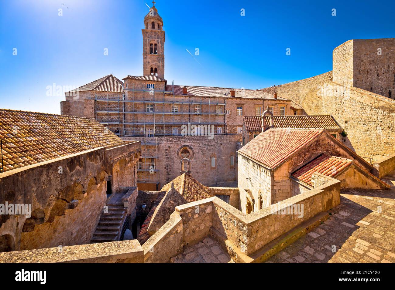 Dubrovnik historic architecture view fron city walls Stock Photo - Alamy