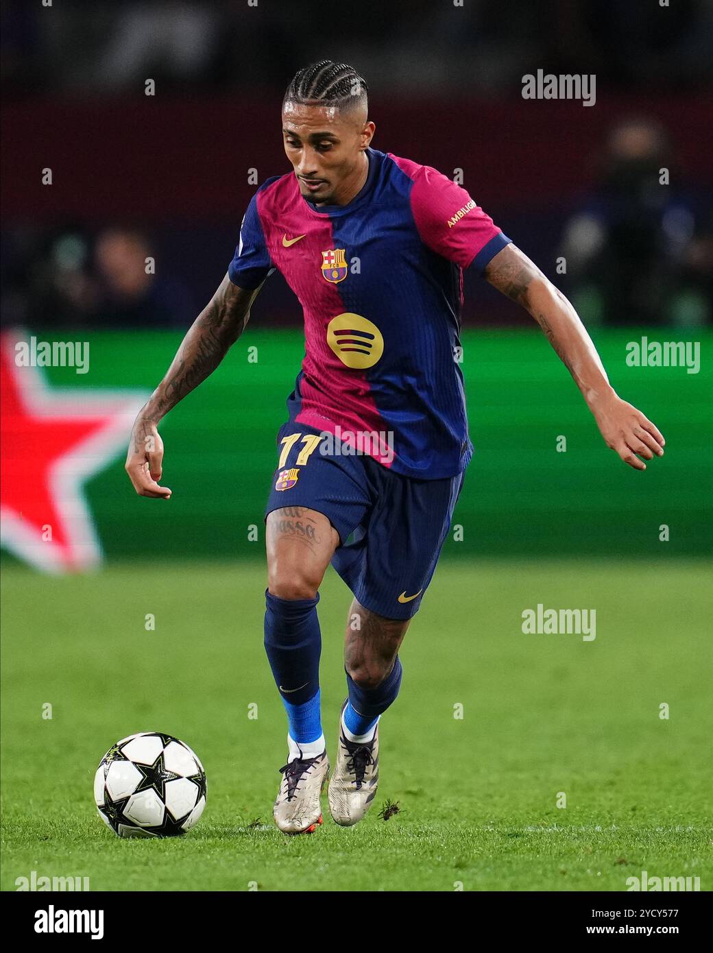 Barcelona, Spain. 23rd Oct, 2024. Raphael Dias Belloli Raphinha of FC ...