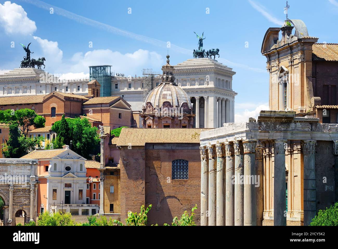 Ancient Roman Forum Stock Photo - Alamy