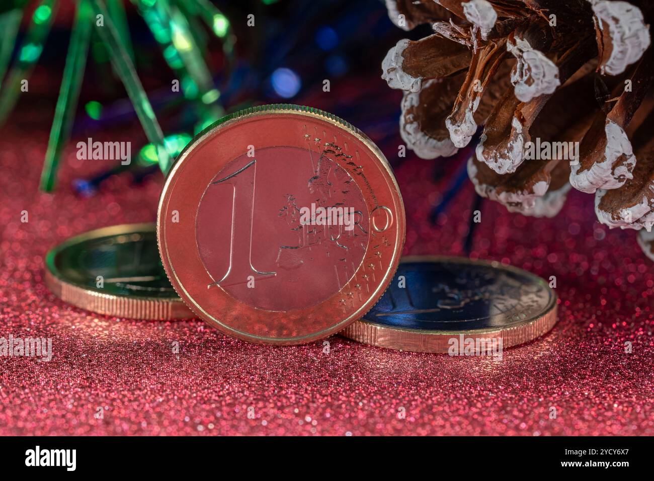Three euro coins hi-res stock photography and images - Alamy