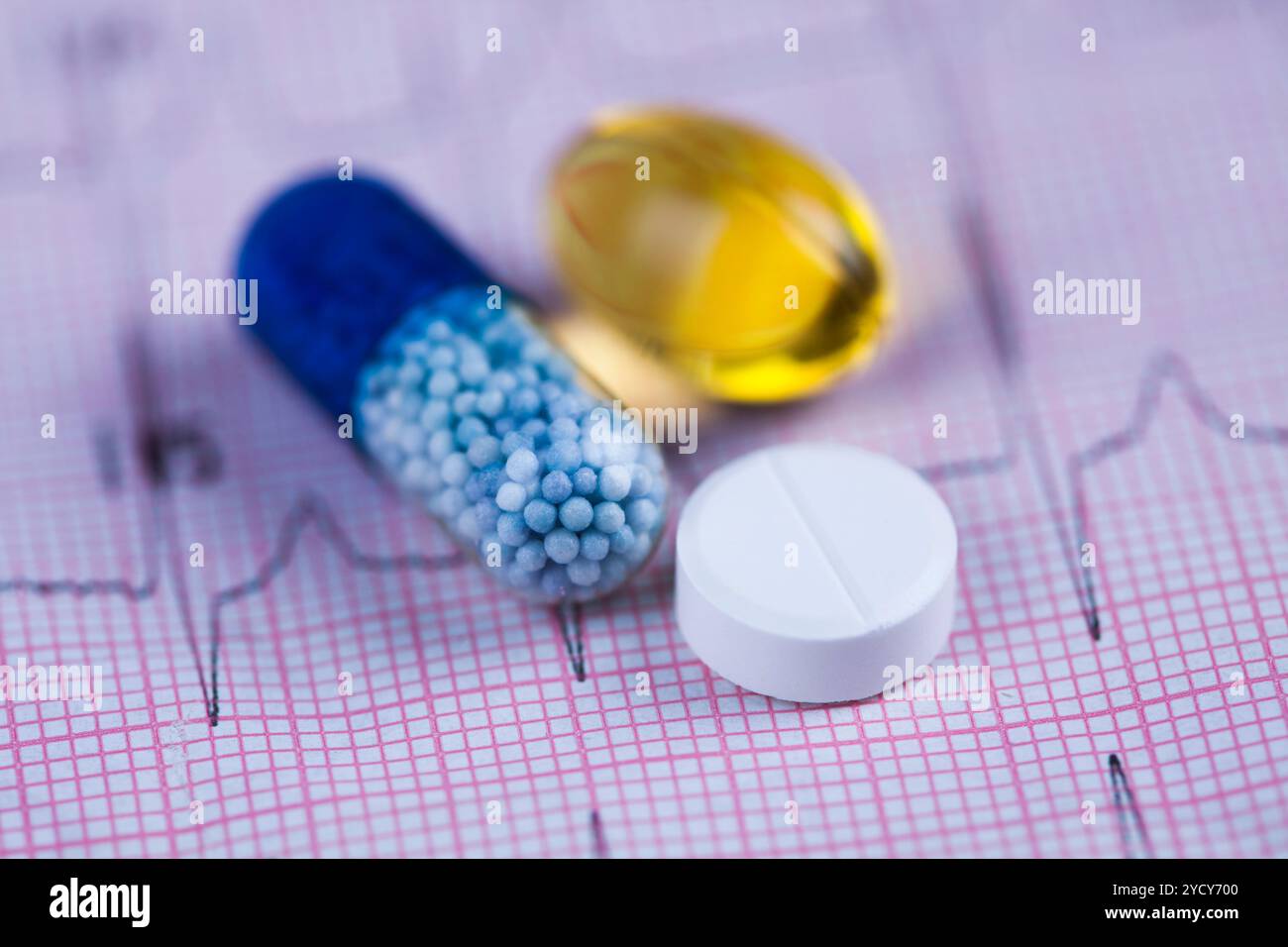 Healthy, Close up of Pills, Tablets, Capsule, Medical background Stock ...