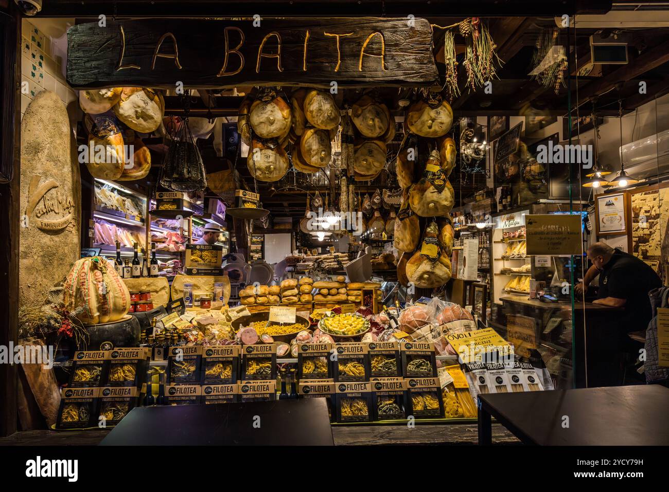 Various types cheese deli meats hi-res stock photography and images - Alamy