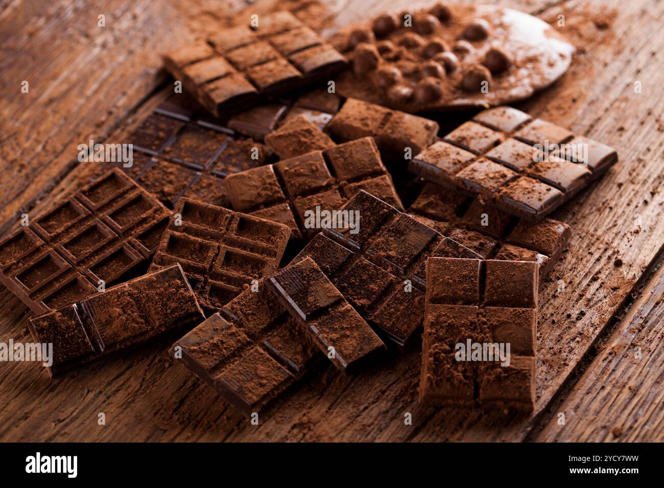 Crushed dark chocolate on hi-res stock photography and images - Alamy