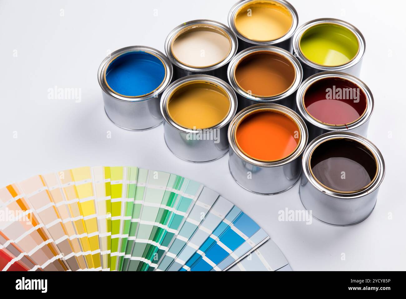 Color palette, can background Stock Photo - Alamy
