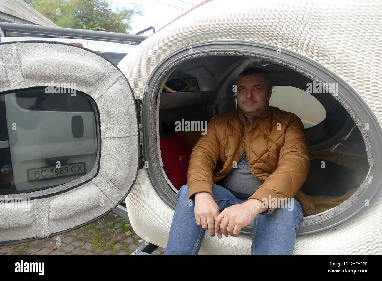 Non Exclusive: UZHHOROD, UKRAINE - OCTOBER 23, 2024 - Co-founder and ...