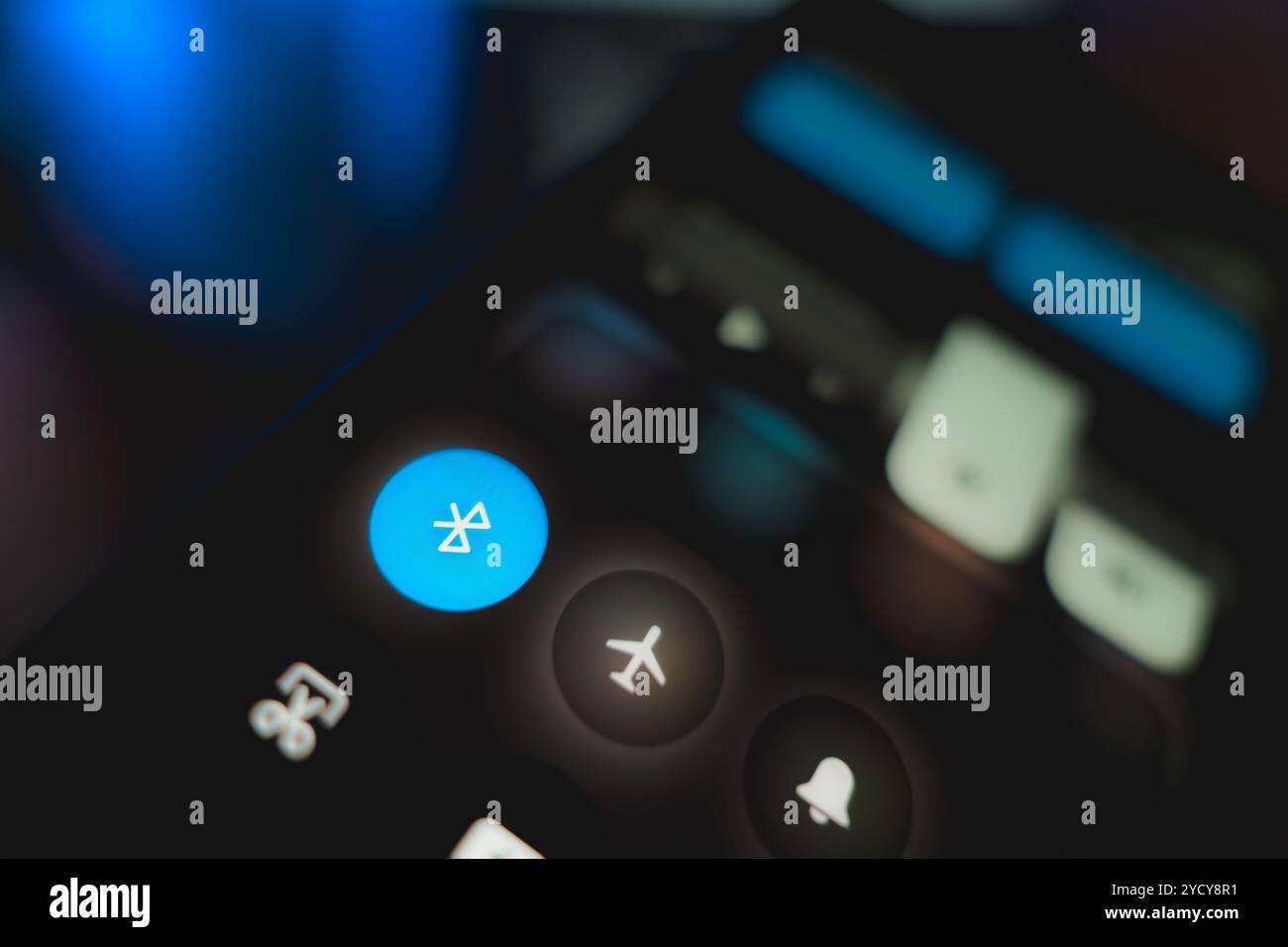 Bluetooth connection on smartphone screen. High quality illustration ...