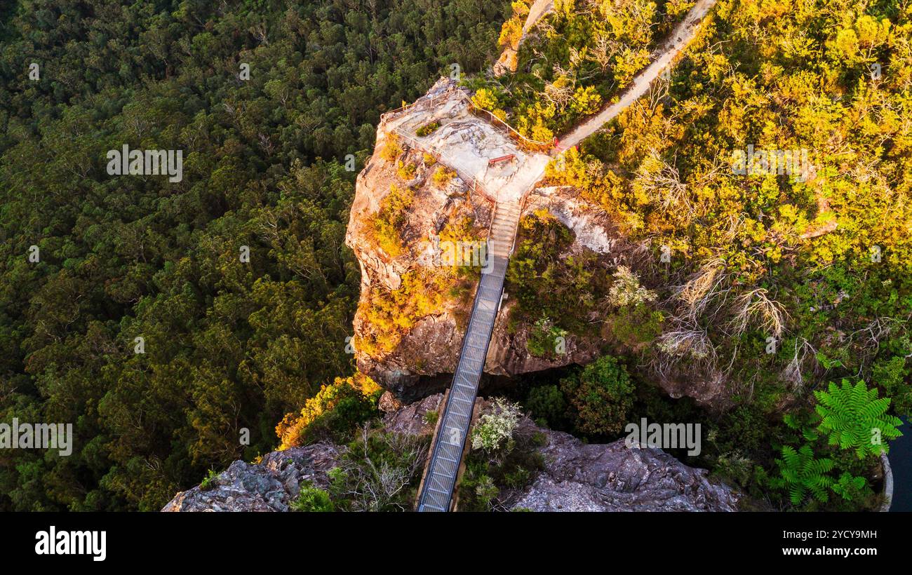 Bridge to lookout Blue Mountains Australia Stock Photo - Alamy